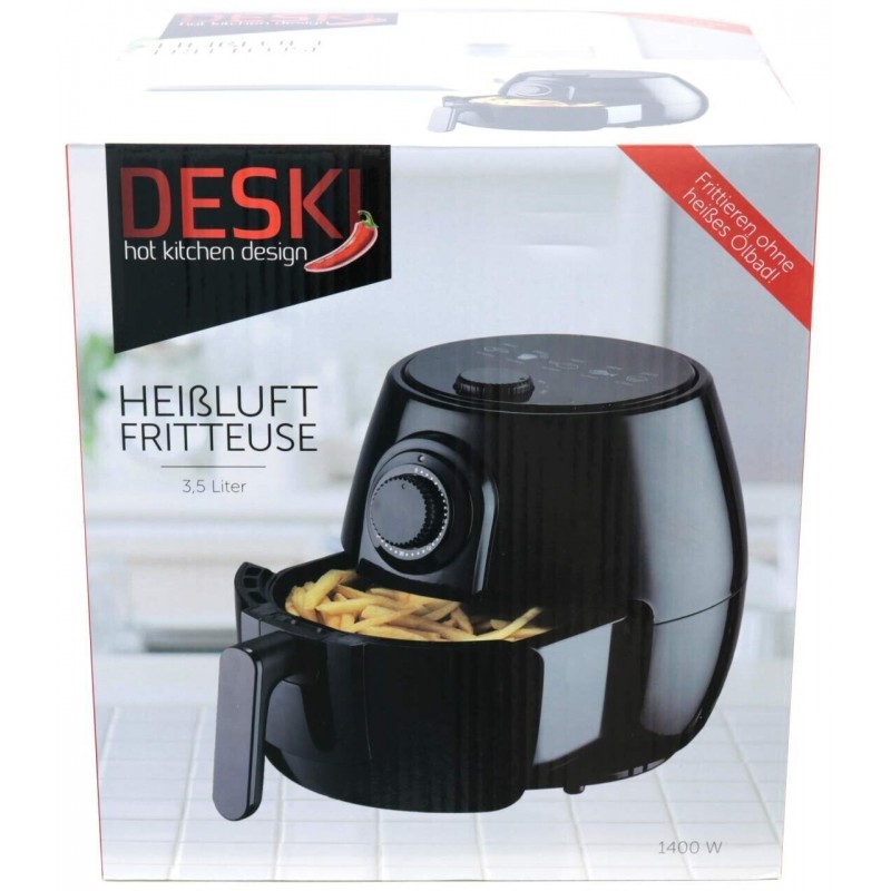 Karstā gaisa friteris Deski Air Fryer black 35l Laba cena ātra piegāde